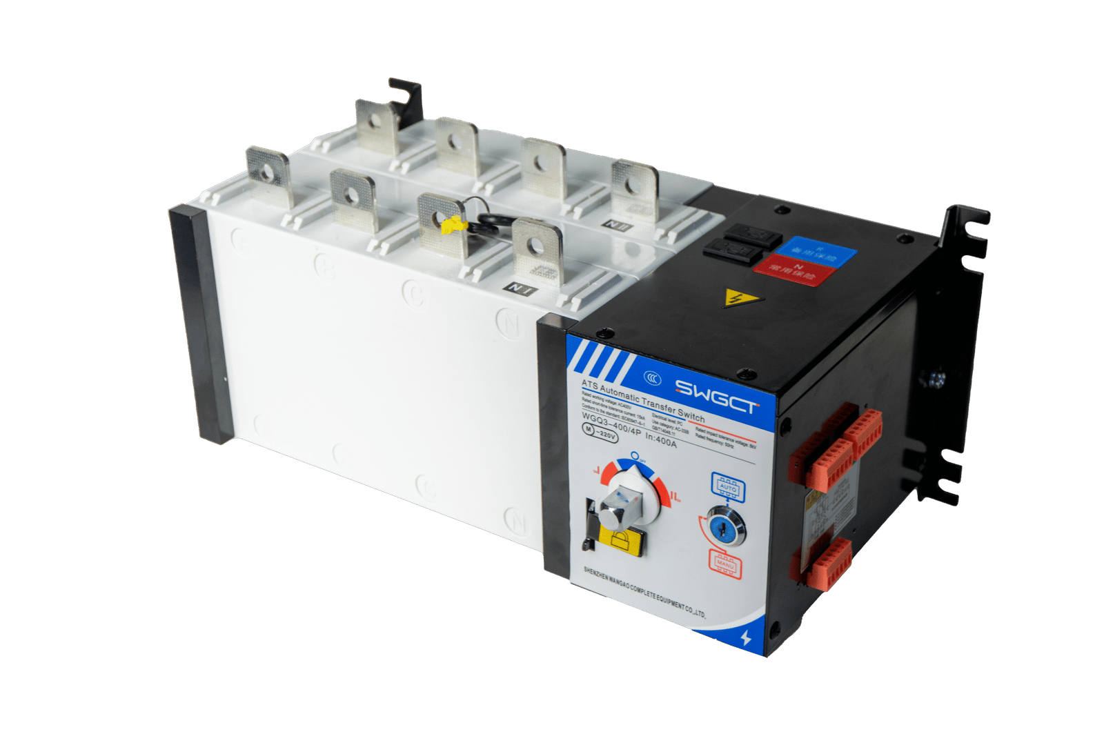 High-Current 4-Pole 400A Load Isolation Type Automatic Transfer Switch ...